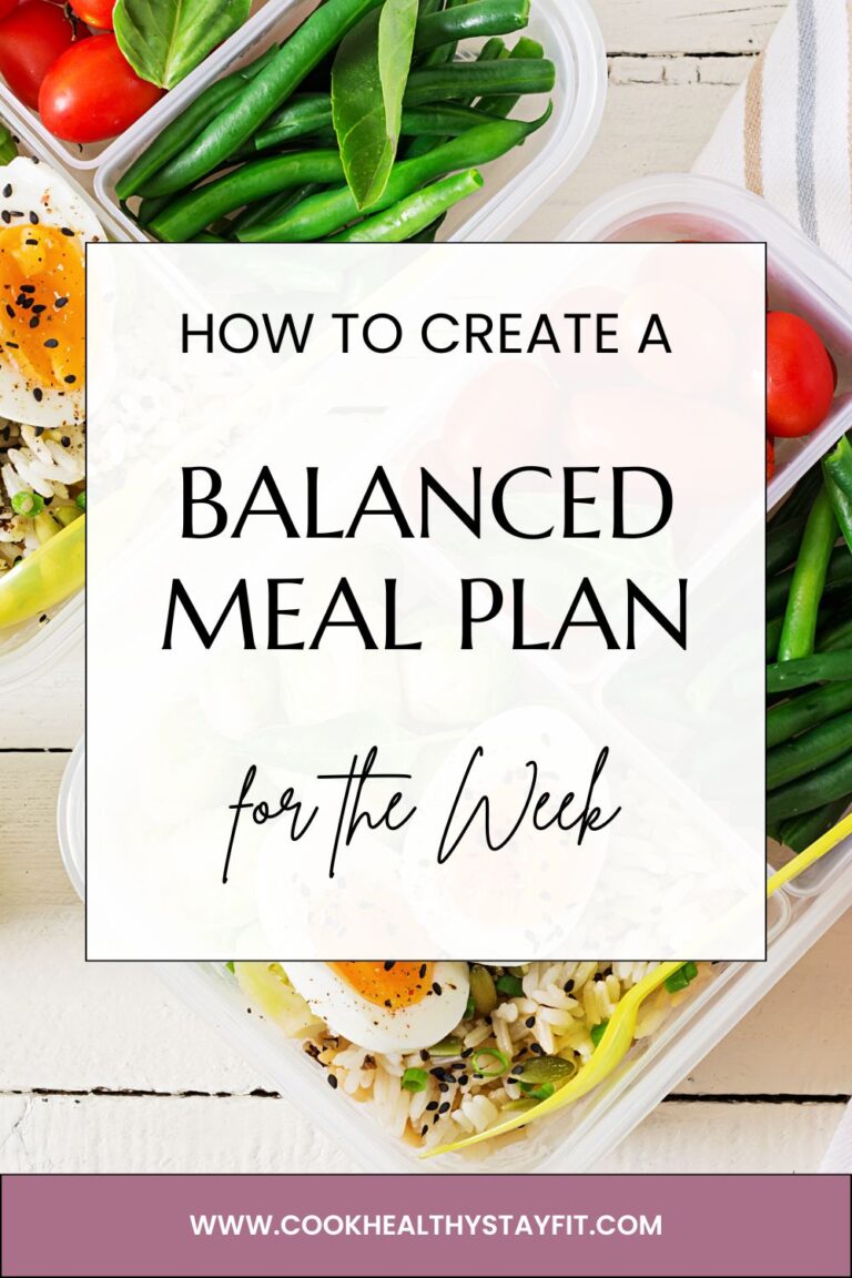 How To Create A Balanced Meal Plan For The Week | Cook Healthy Stay Fit